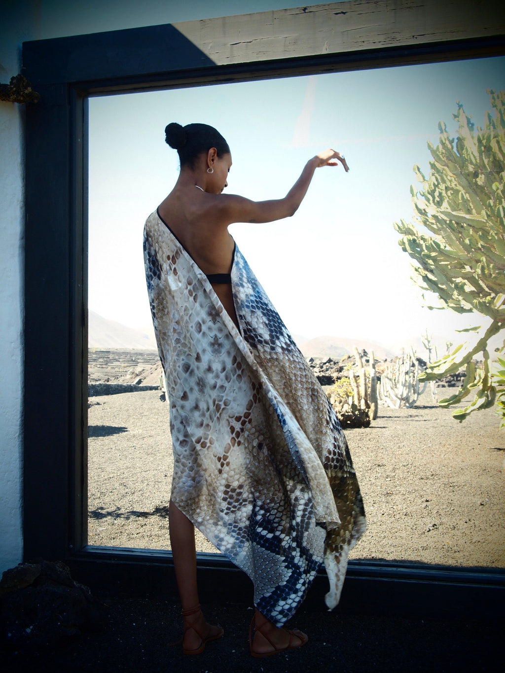 Pure Silk 2 Way Kaftan | Luxury Resort wear | MONA SWIMS