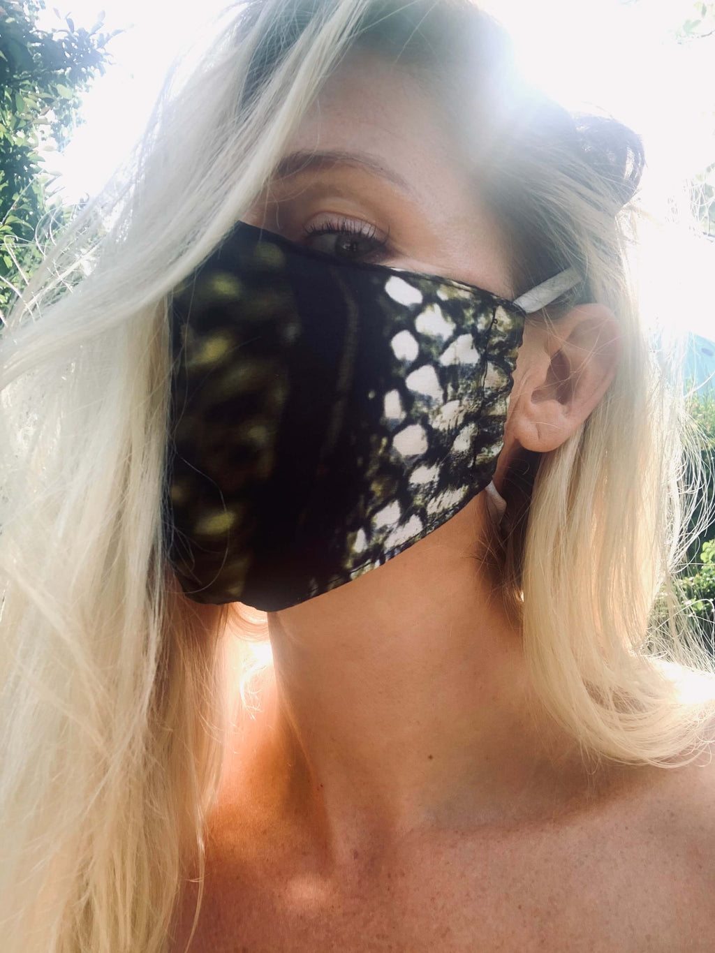 Reusable Silk Face Mask Vixen Print | Made in Ireland | MONA SWIMS